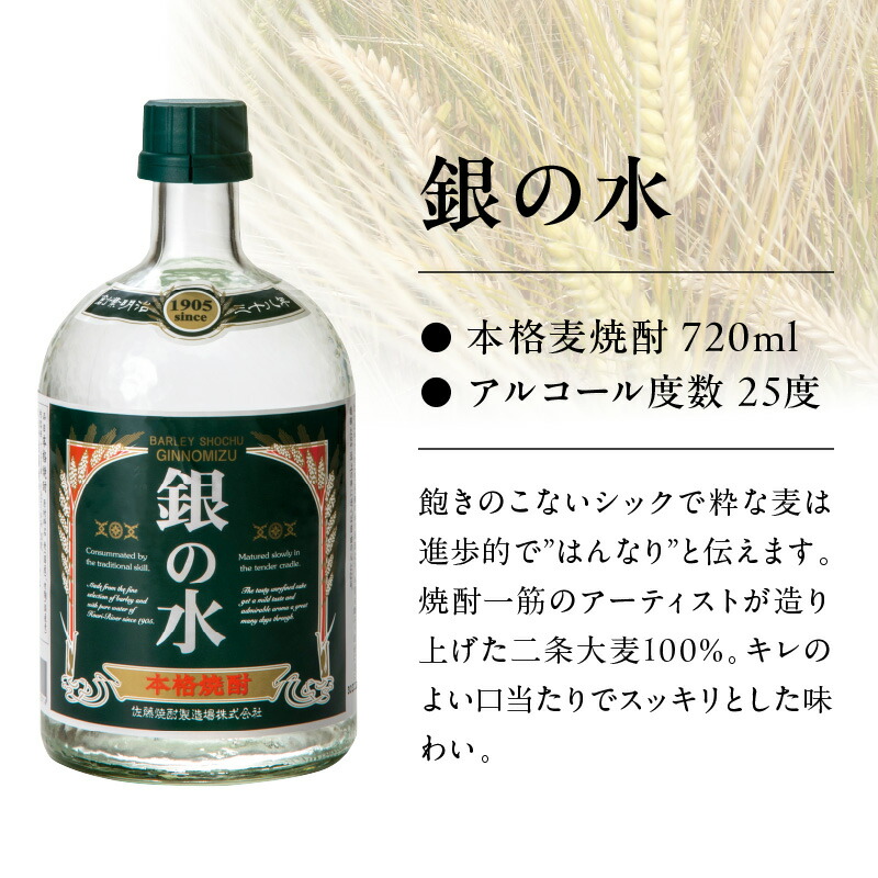 【本格麦焼酎】銀の水・銀の水BLACK飲み比べセット N076-YA759: 延岡市ANAのふるさと納税